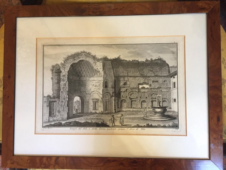 18th Century Italian Grand Tour Etchings Five Rome Views by Giuseppe ...