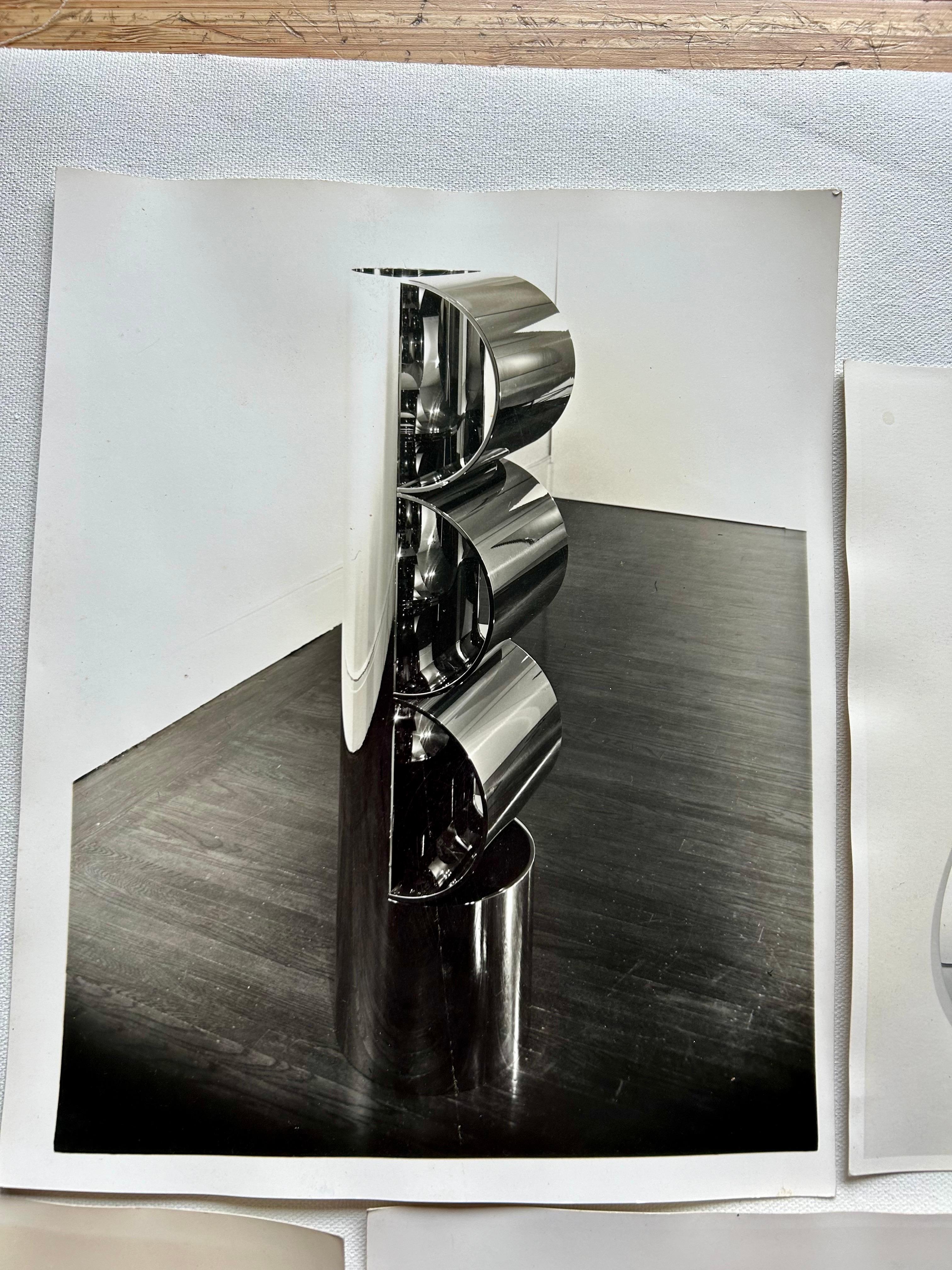 Five Photographs of Prestini Sculptures by James Hong 1970's For Sale ...