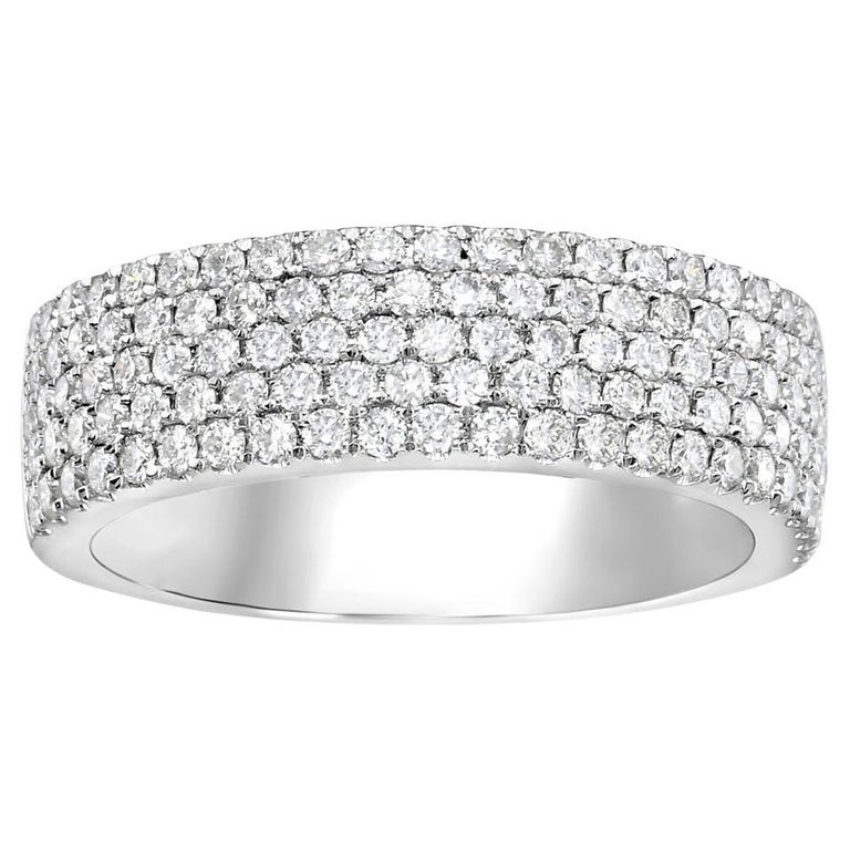 Five Row Diamond Ring For Sale at 1stDibs