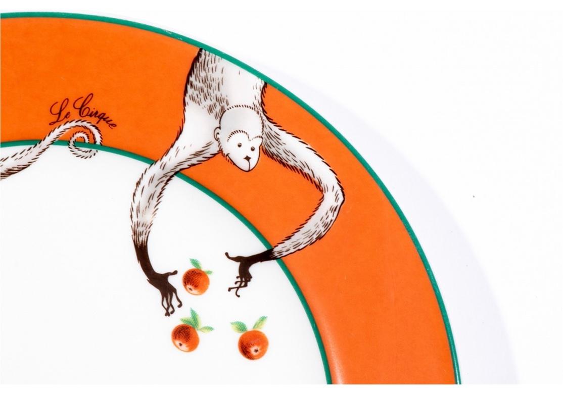 Five Set Of 6 Le Cirque Bernardaud Bread and Butter Plates - Monkeys ...