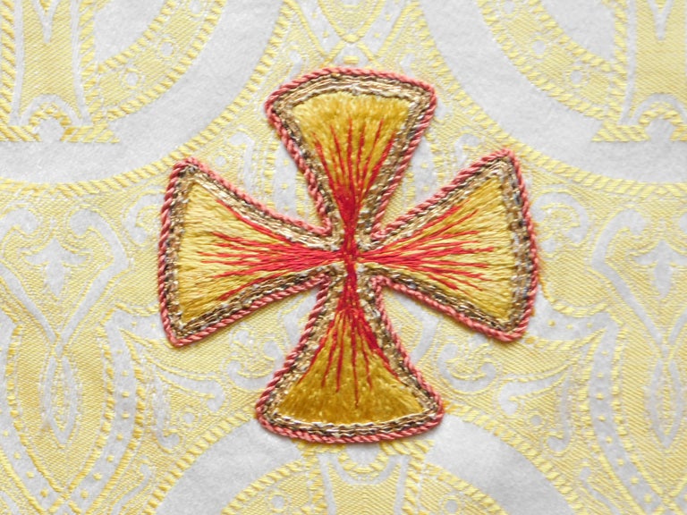 Five Vintage Damask and Embroidered Chalice Veil Catholic Alter ...