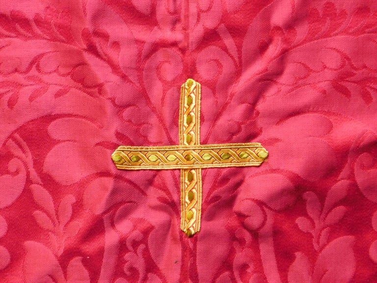 Five Vintage Damask and Embroidered Chalice Veil Catholic Alter ...