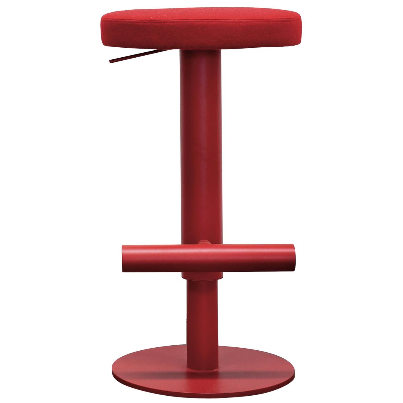 RED VELVET Stools at 1stDibs