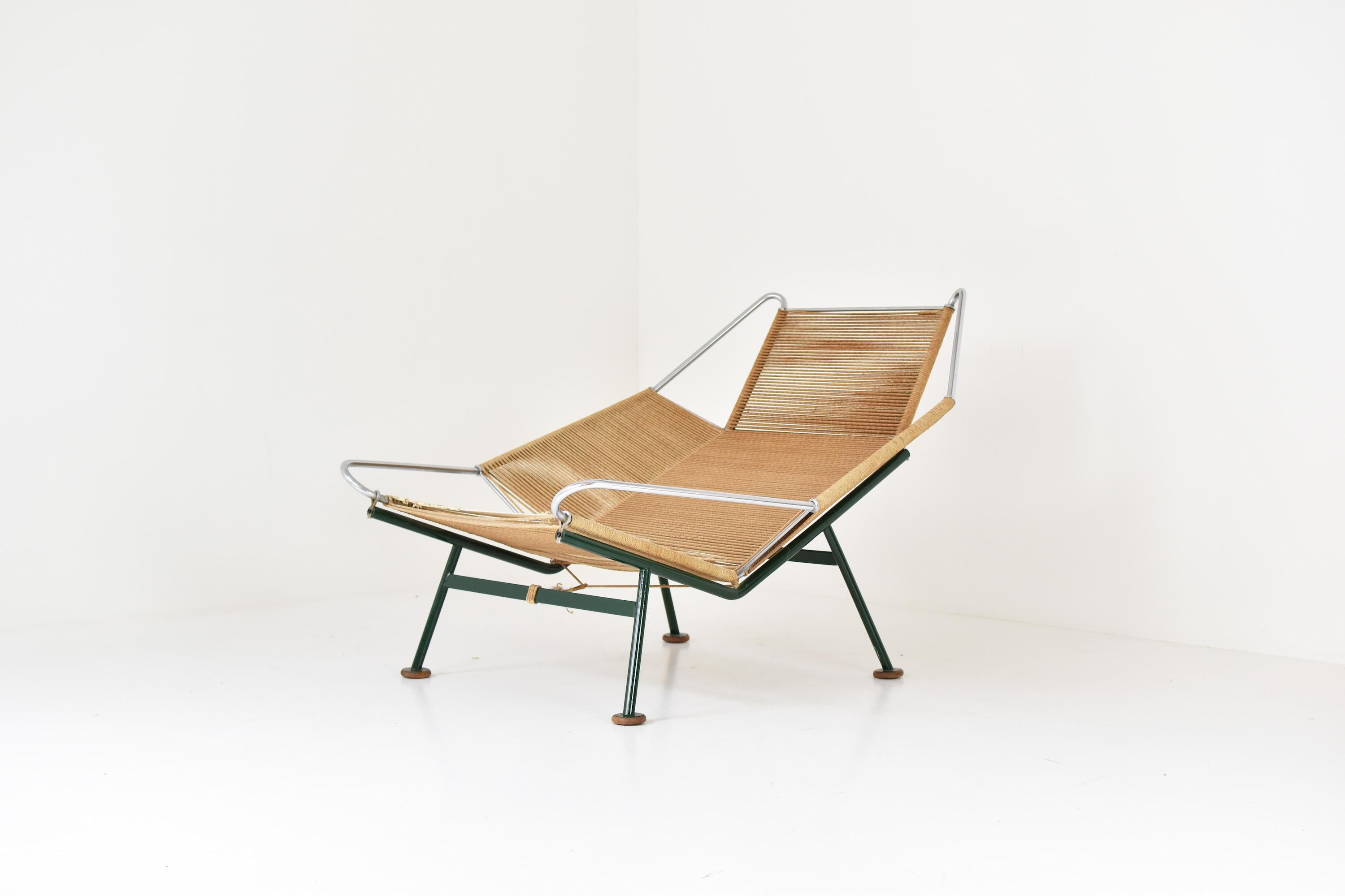 Flag Halyard GE225 Easy Chair by Hans J. Wegner for GETAMA, Denmark ...