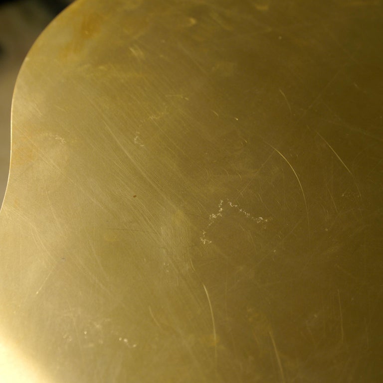 Flair Edition Free-Form Low Coffee Table in Natural Brass, Italy, 2021 ...