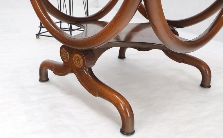 Flame Carved Mahogany Regency Style Lamp Side Table Stand Clean! For ...