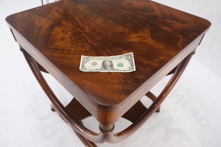 Flame Carved Mahogany Regency Style Lamp Side Table Stand Clean! For ...