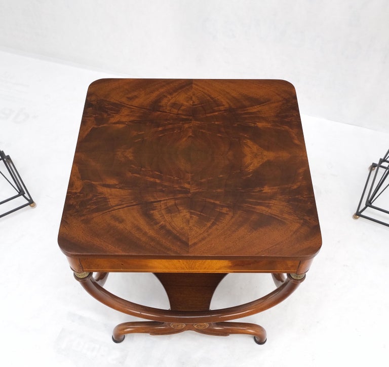 Flame Carved Mahogany Regency Style Lamp Side Table Stand Clean! For ...