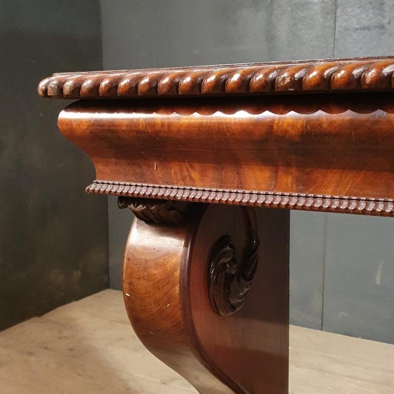 Flame Mahogany Console Table For Sale at 1stDibs | mahogany entry table ...