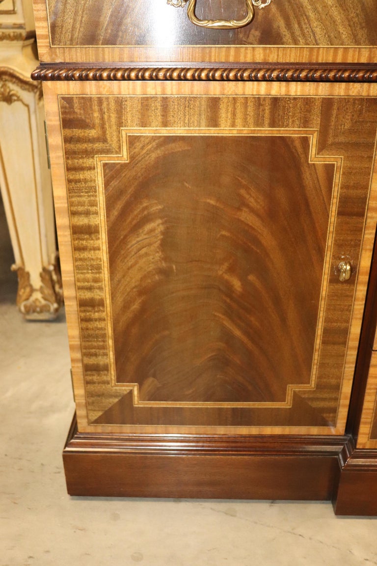 Flame Mahogany Councill Craftsman Chippendale Style Sideboard Buffet ...