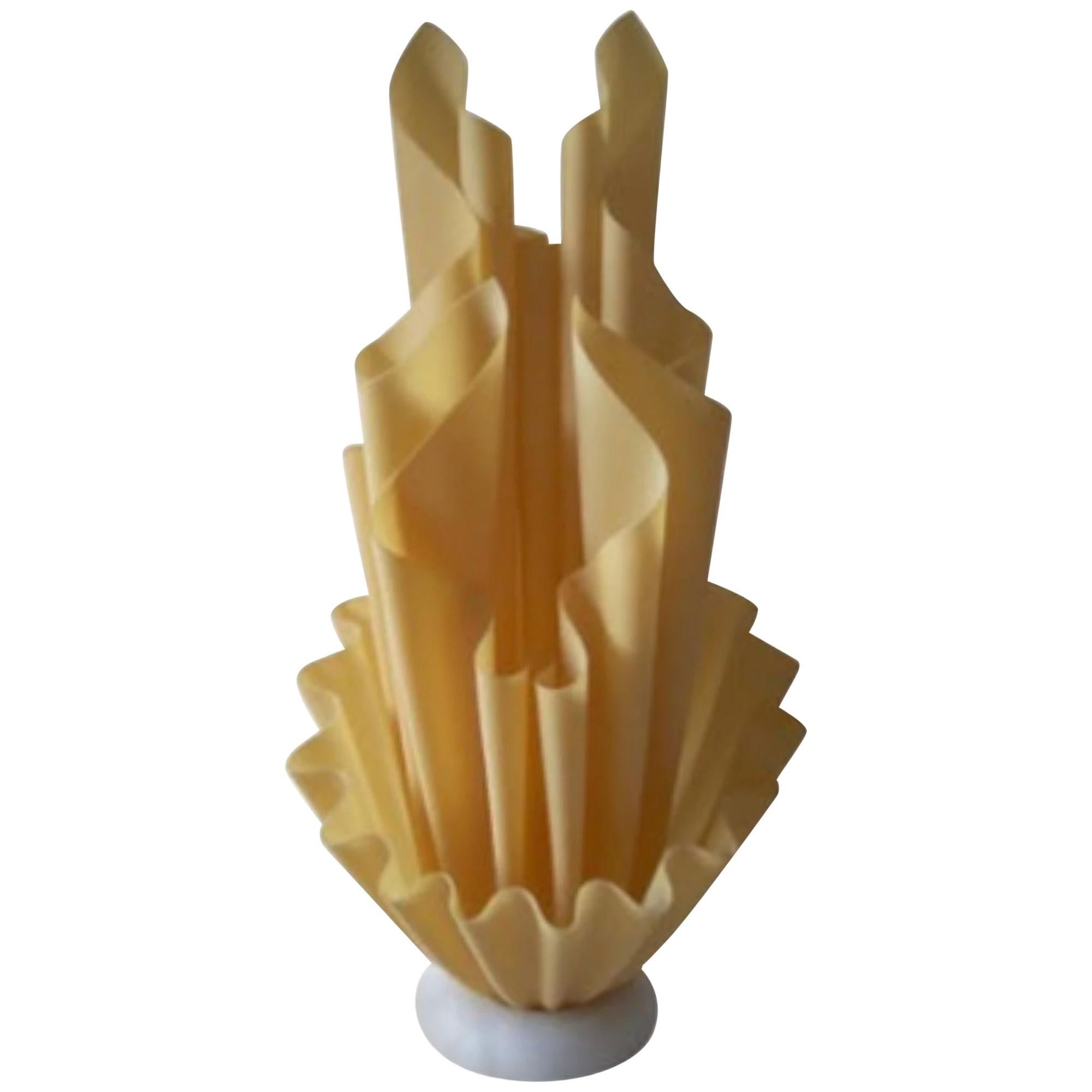 Flame Table Lamp by Georgia Jacob, 1970s For Sale at 1stDibs
