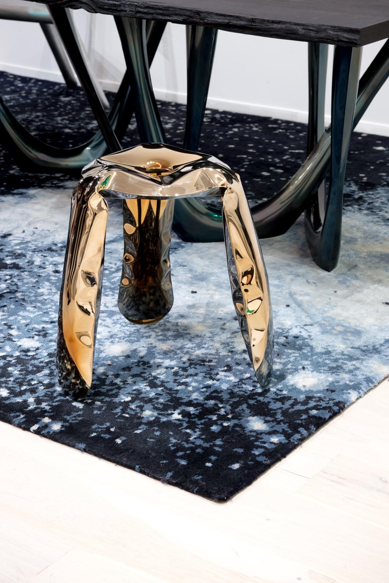 Flamed Gold Standard Plopp Stool by Zieta For Sale at 1stDibs