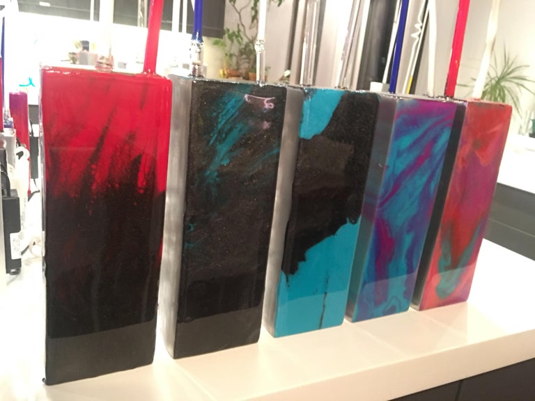 ‘Flamingo’ Neon Lamp in Hot Pink and Ruby Red Neon Glass, Handmade ...