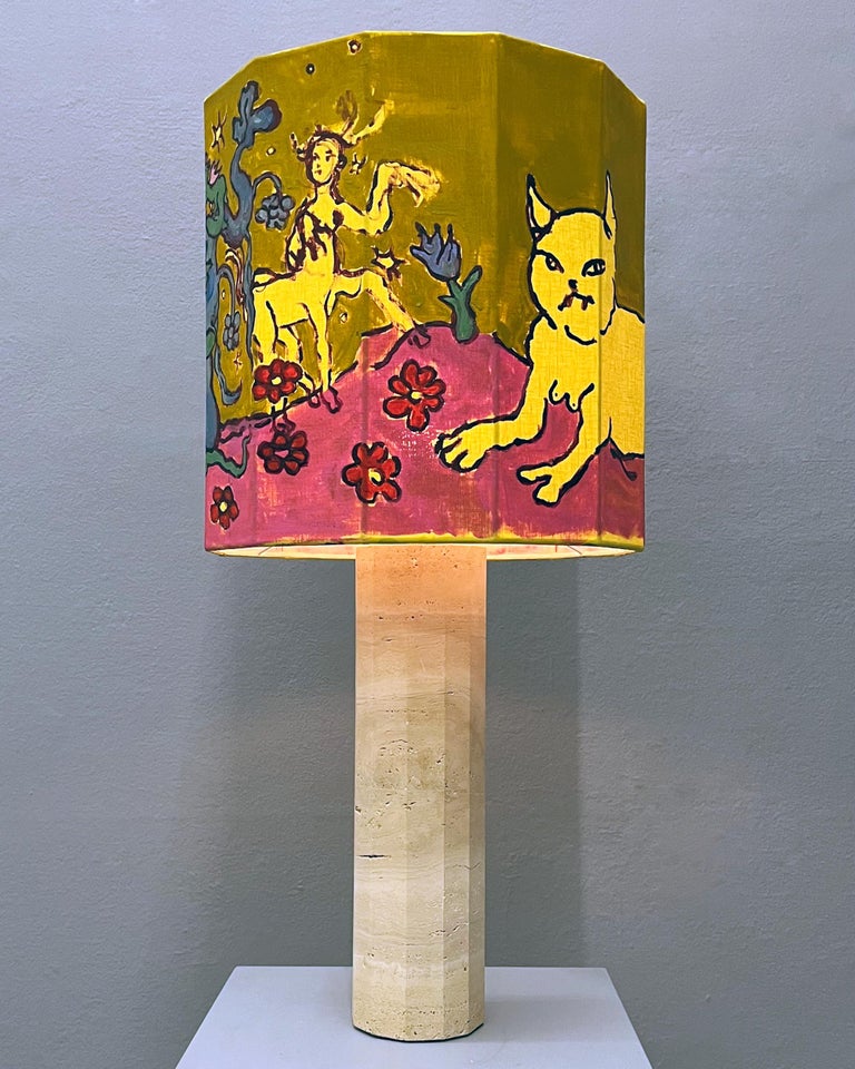 Flaminia Veronesi Hand Painted Table Lamp in Collaboration with Nassi ...