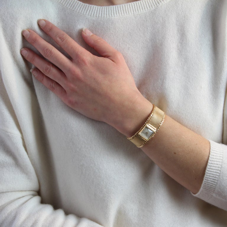 Flamor Ladies Yellow Gold Manual Wind Wristwatch For Sale at 1stDibs ...