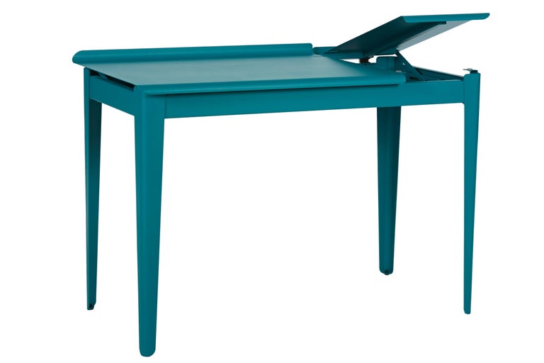 Flap Desk in Teal Matte by Tolix For Sale at 1stDibs