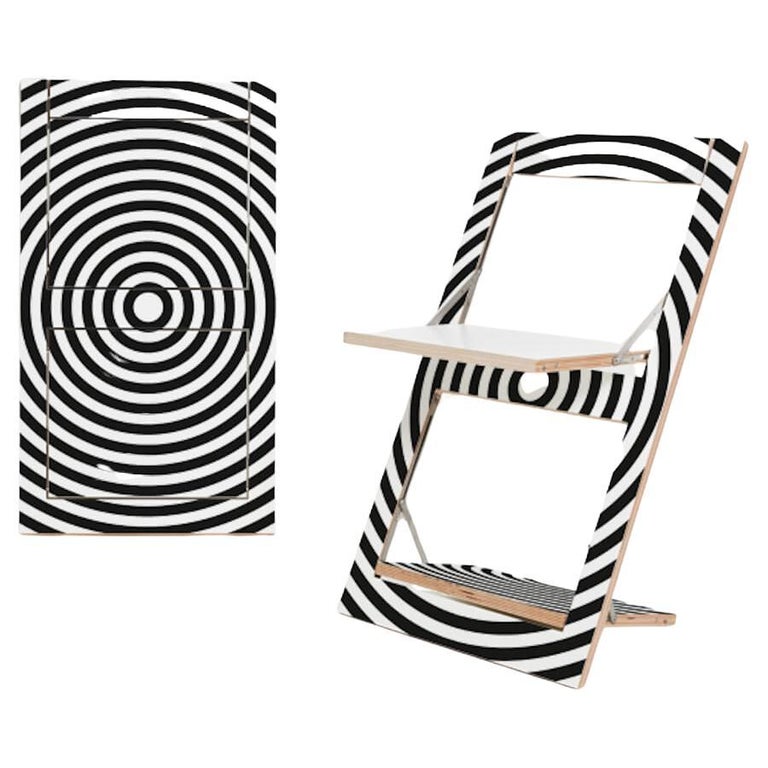 Fläpps Folding Chair - Con Circle 'Print on One Side' For Sale at 1stDibs