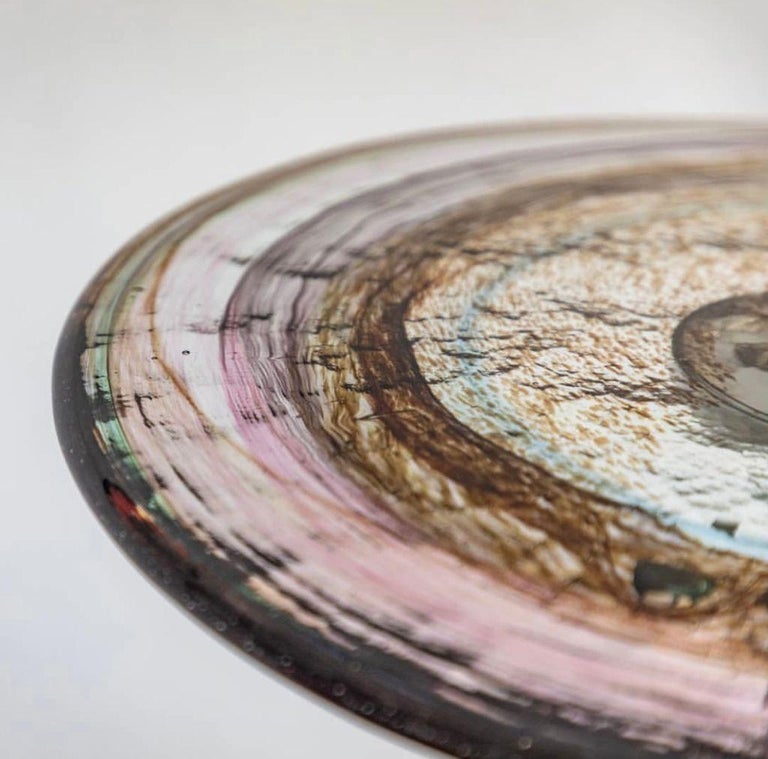 Flat Glass Side Table For Sale at 1stDibs