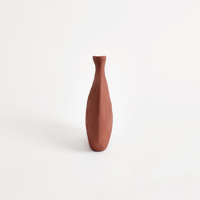 Flat Vase in Brick by Project 213A For Sale at 1stDibs