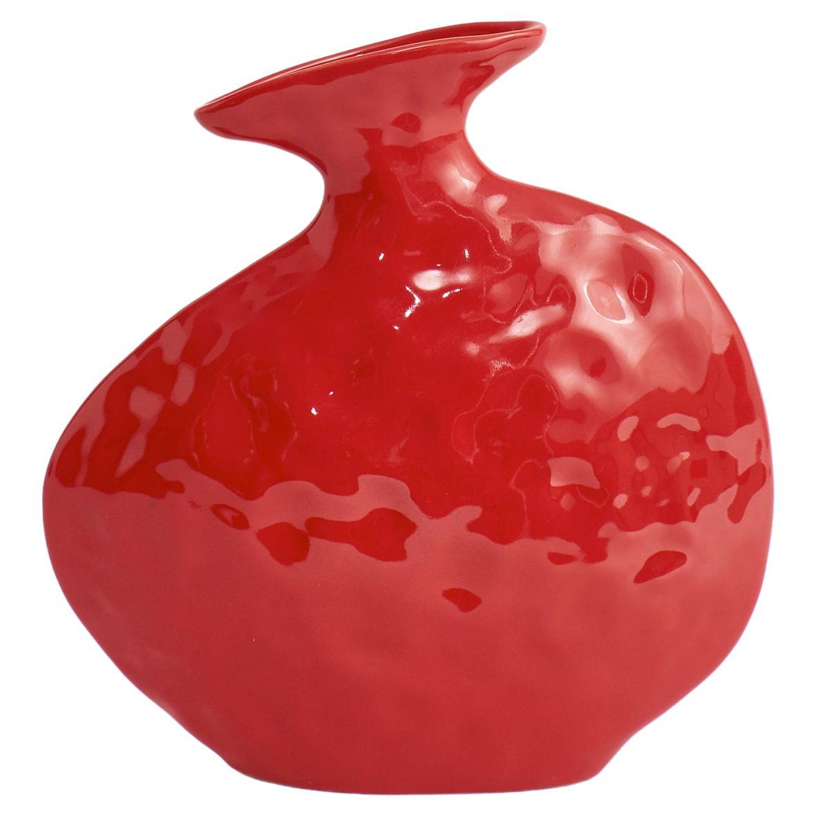 Flat Vase in Red by Project 213A For Sale at 1stDibs