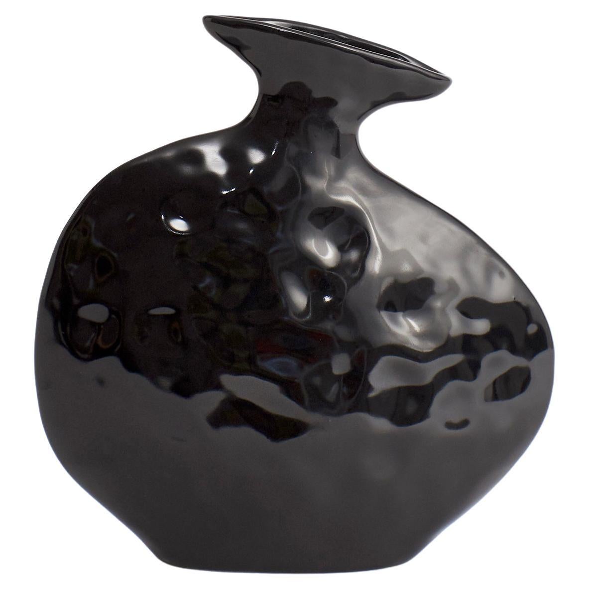 Chubby Vase in Shiny Black by Project 213A For Sale at 1stDibs