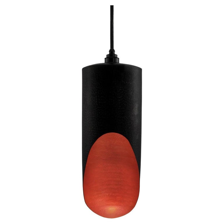 Flauta Medium Pendant Light in Charcoal with Standard Lamp and Cable ...