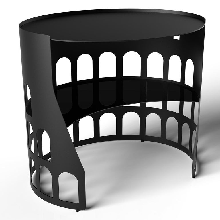 Flavio Black and Golden Coffee Table For Sale at 1stDibs