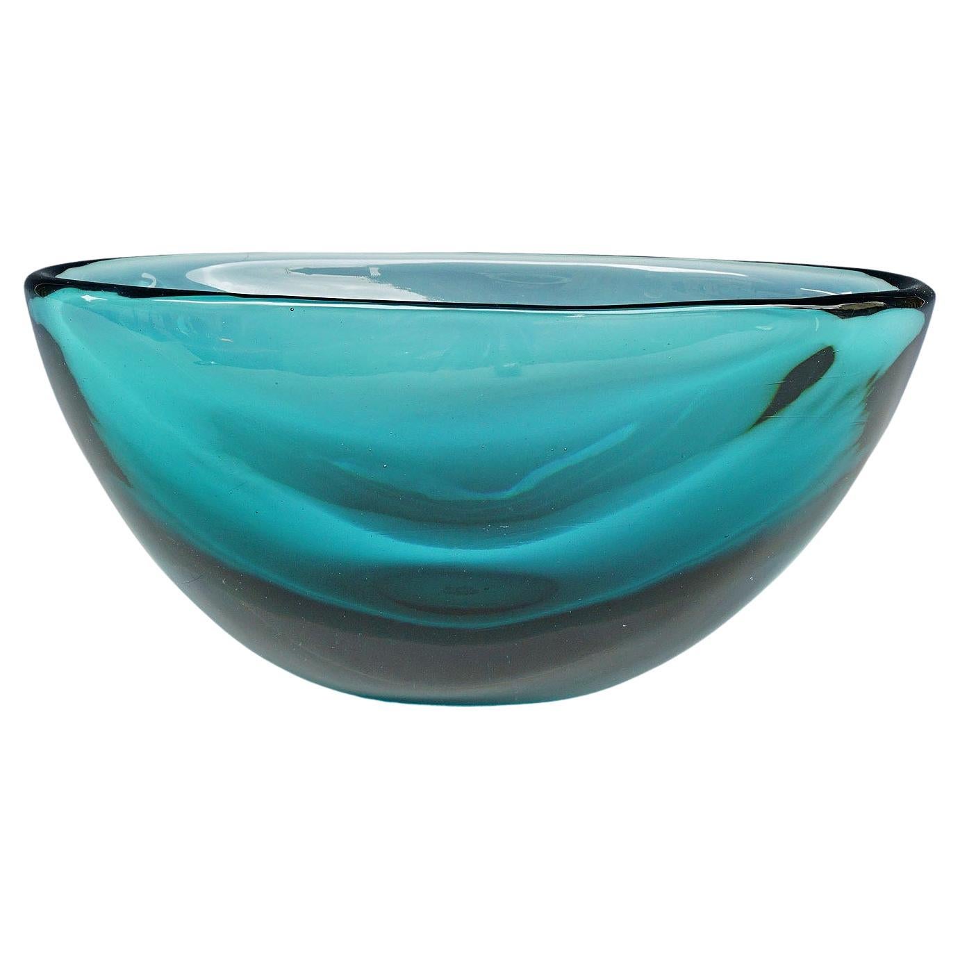 Flavio Poli and Seguso Vetri d'Arte Sommerso Murano Glass Geode Bowls ...