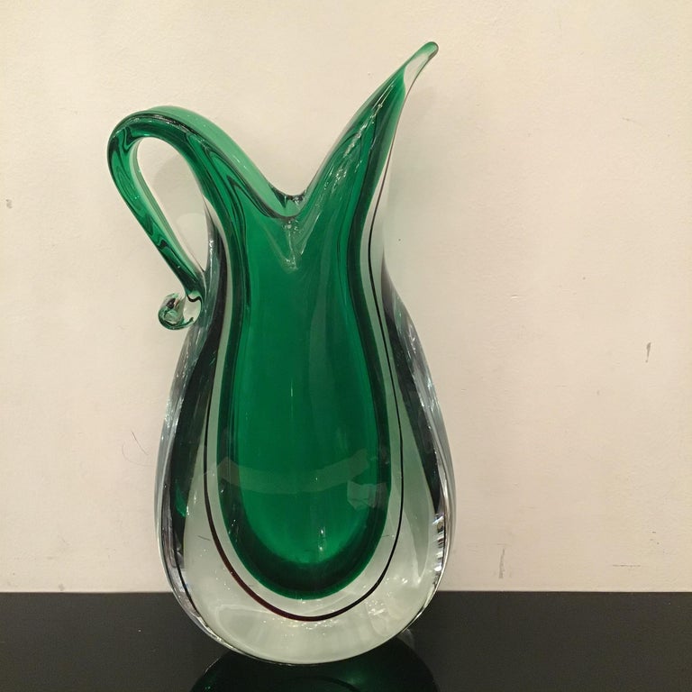 Flavio Poli Vase Murano Glass, 1955, Italy For Sale at 1stDibs
