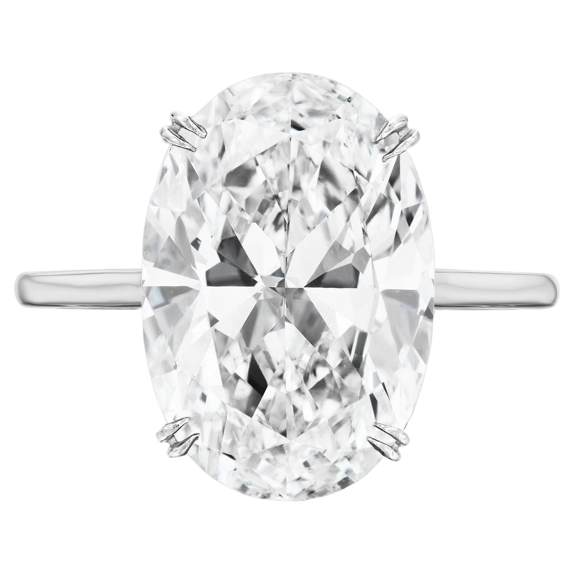 Tiffany and Co. 3.09 Carat Oval-Cut Diamond Engagement Ring at 1stDibs ...