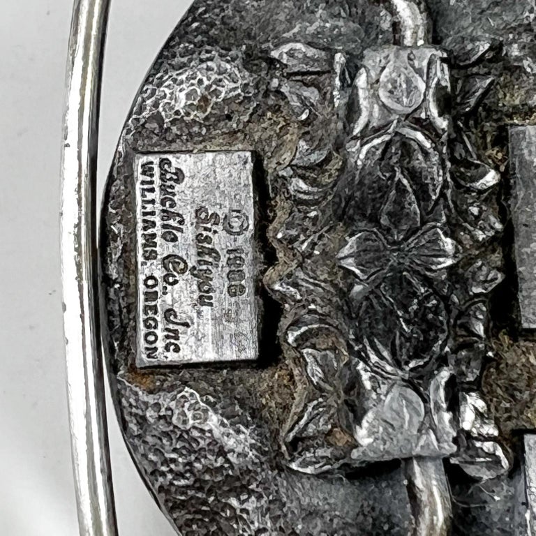 Fleet Reserve Association Inscribed Silver Belt Buckle Grants Pass, OR ...