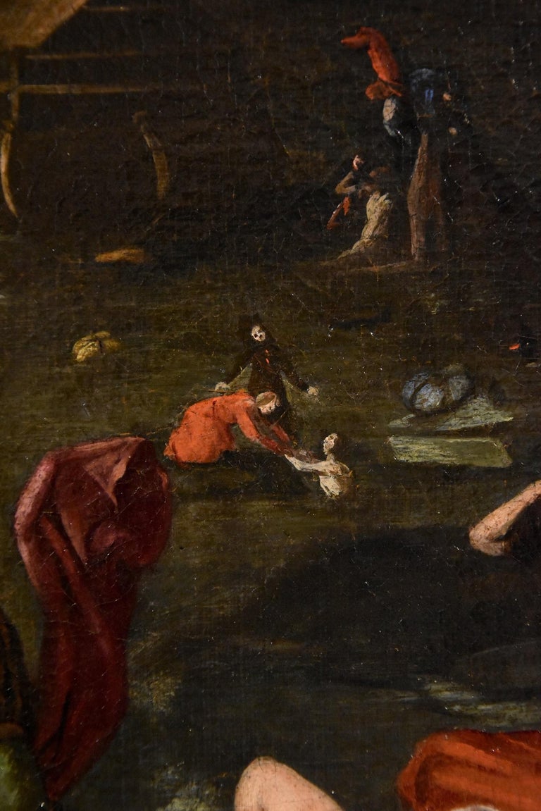 Universal Deluge Flemish Paint Oil on canvas Old master 17th Century ...