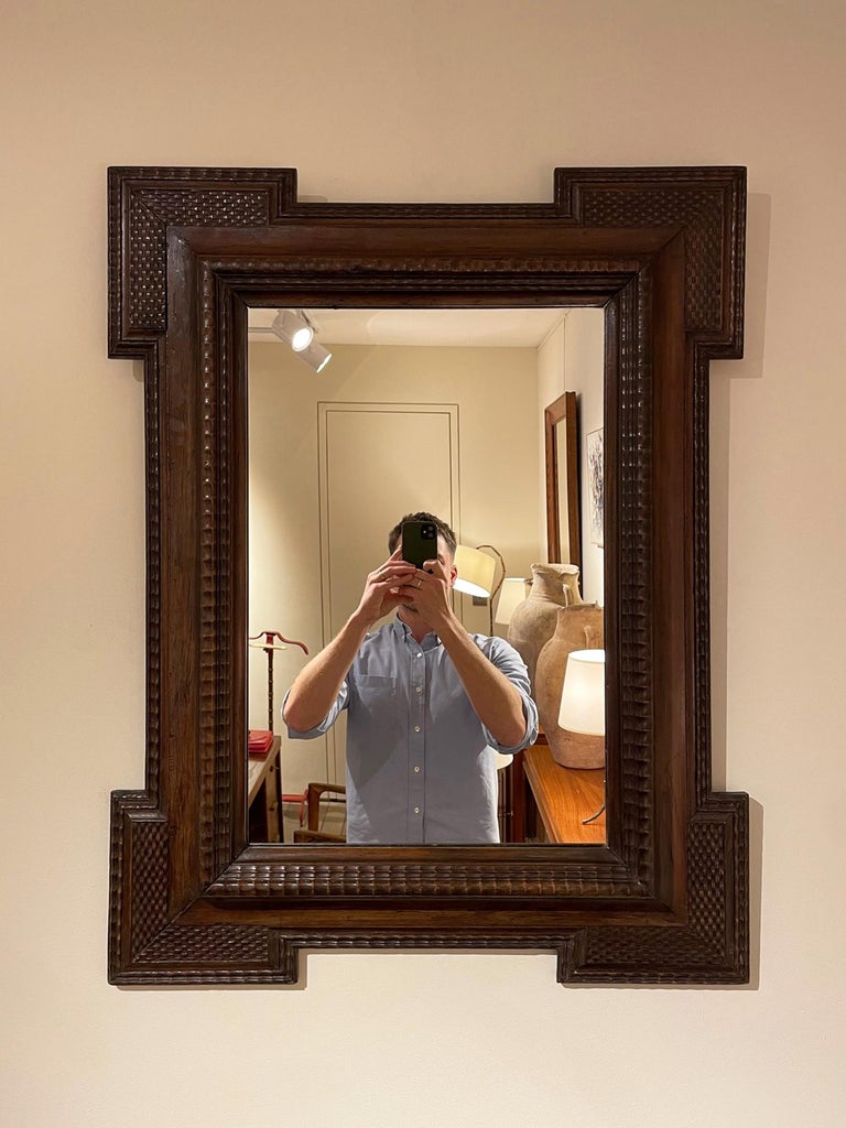 Flemish Ripple Frame Mirror For Sale at 1stDibs