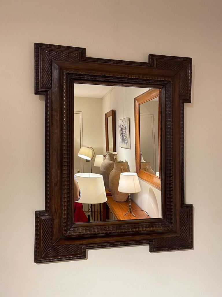 Flemish Ripple Frame Mirror For Sale at 1stDibs