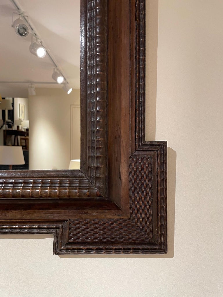 Flemish Ripple Frame Mirror For Sale at 1stDibs