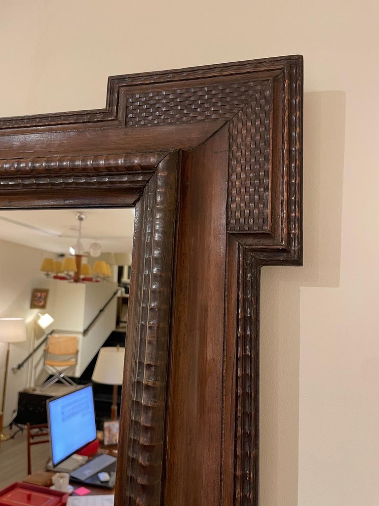 Flemish Ripple Frame Mirror For Sale at 1stDibs