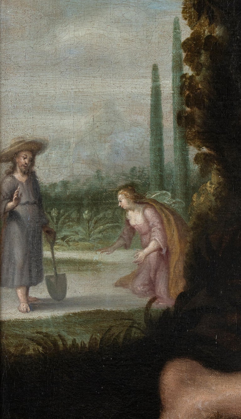 Flemish School, 17th Century - Mary Magdalene With The Scene Of 'Noli Me Tangere Flemish School ...