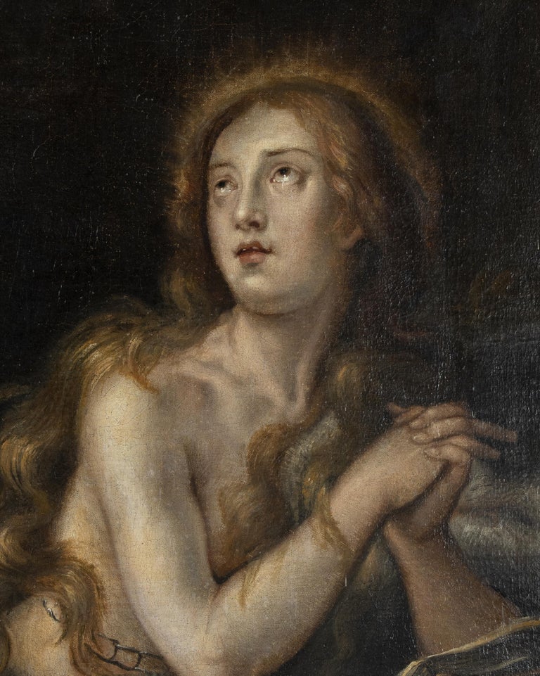 Flemish School, 17th Century - Mary Magdalene With The Scene Of 'Noli Me Tangere Flemish School ...