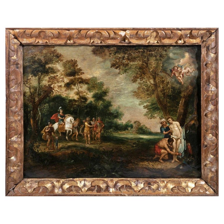 Flemish School, 17th Century "Religious Scene" at 1stDibs