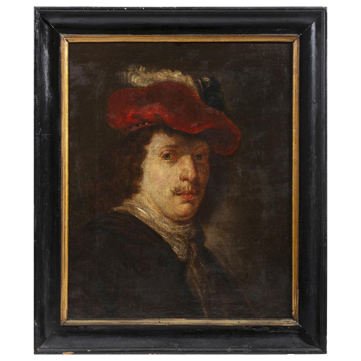 Pair of Antique Portraits of Lovers Noble Man and Woman in Bone Frames ...