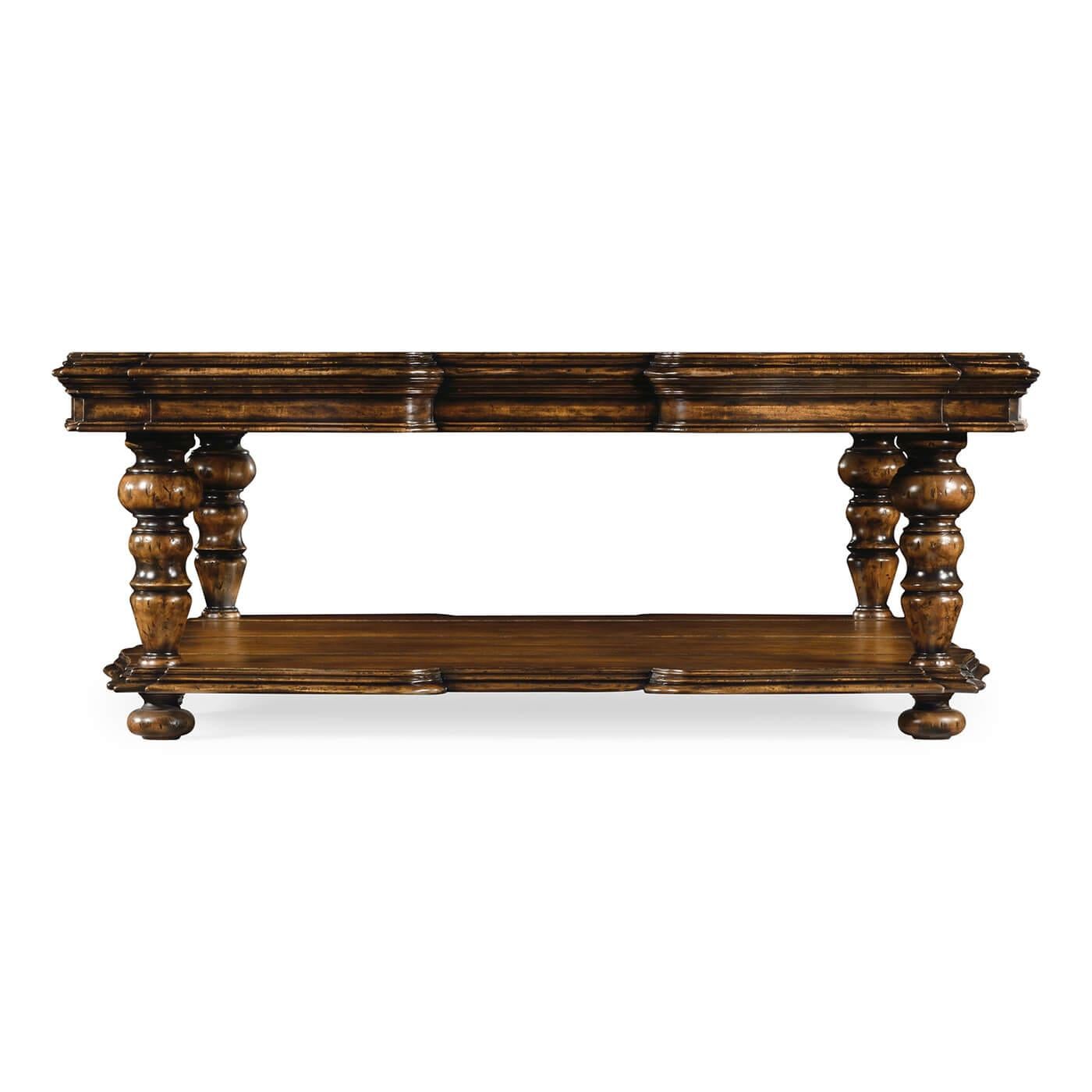 Flemish Square Coffee Table at 1stDibs