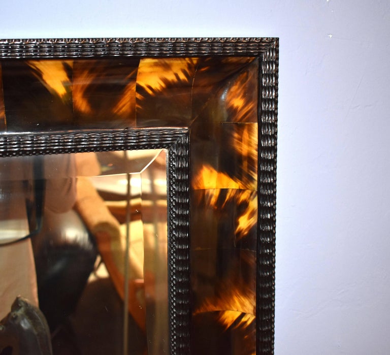 Flemish Style Horn Mirror at 1stDibs