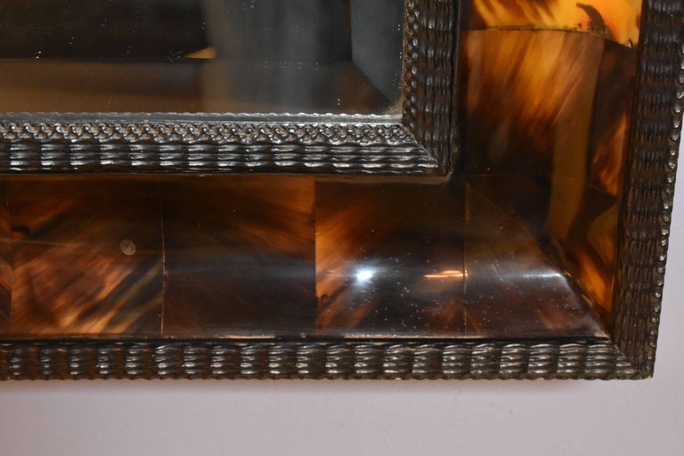 Flemish Style Horn Mirror at 1stDibs