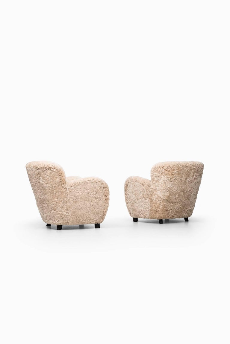 Flemming Lassen Easy Chairs by Cabinetmaker A.J Iversen in Denmark at ...