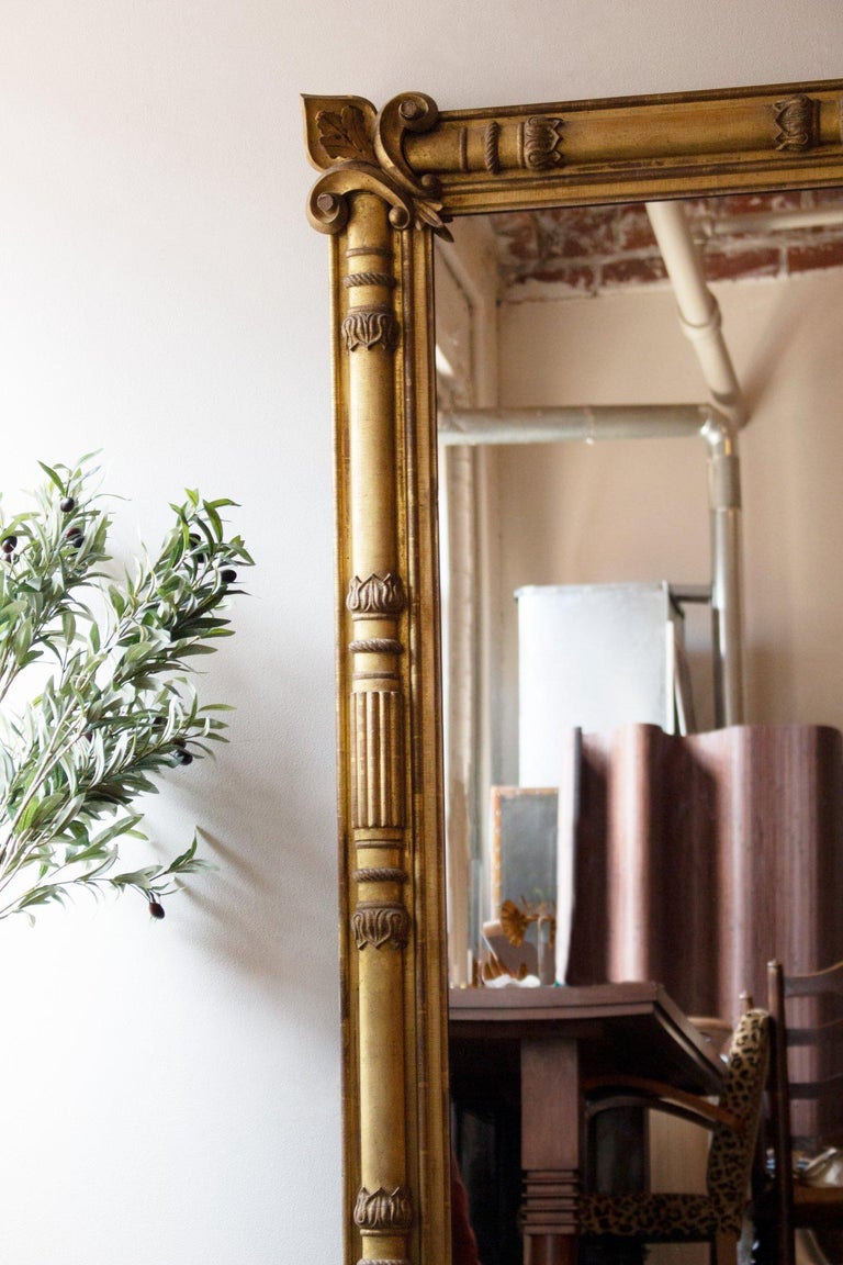 Fleur-de-lis Glided Large Scale Mirror For Sale at 1stDibs