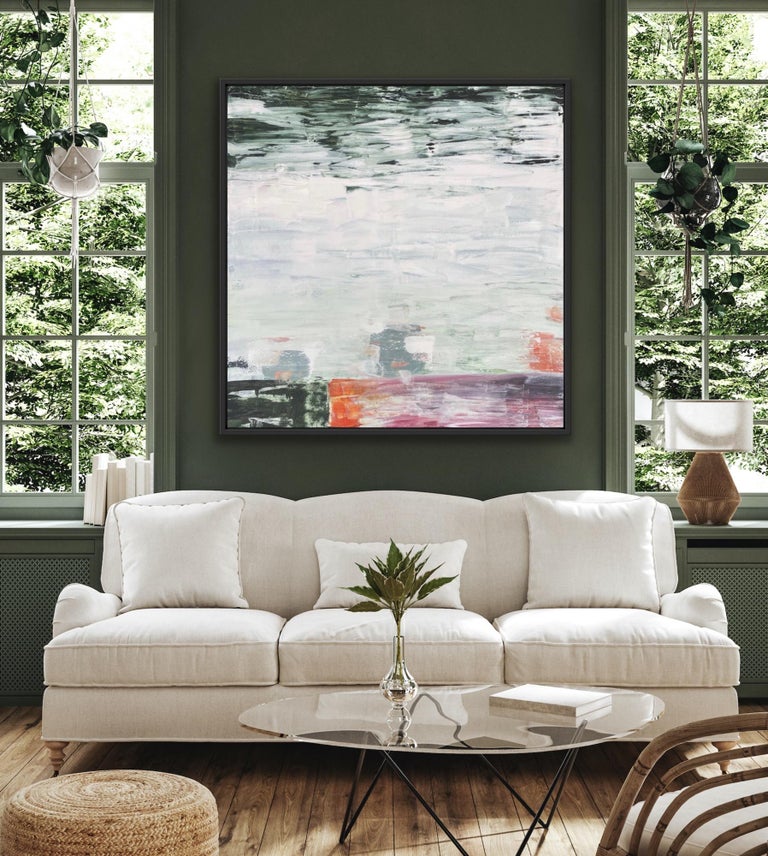 Fleur Park - Autumn Sunrise, Gerhard Richter Style Painting, Abstract ...
