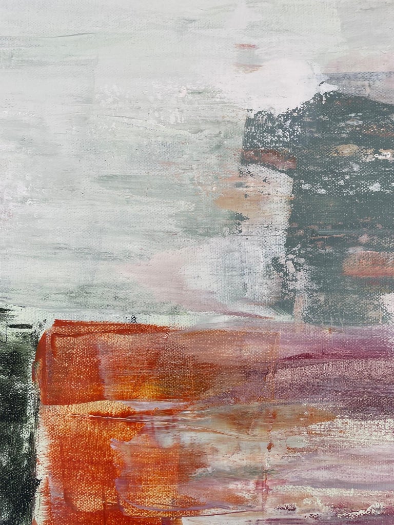 Fleur Park - Autumn Sunrise, Gerhard Richter Style Painting, Abstract ...