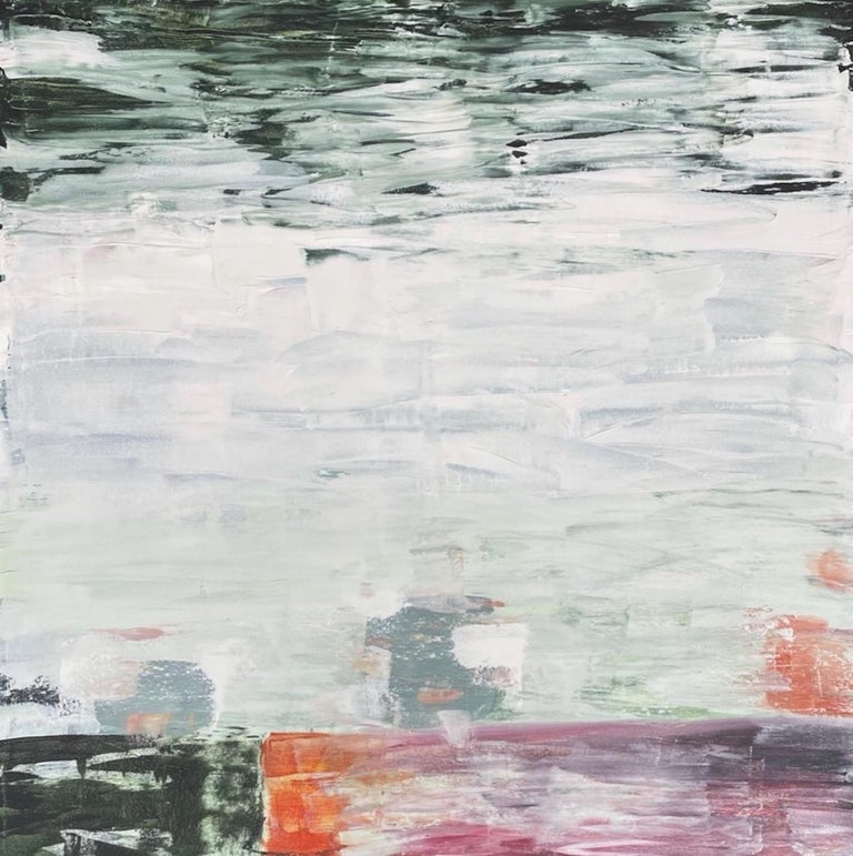 Fleur Park - Autumn Sunrise, Gerhard Richter Style Painting, Abstract ...