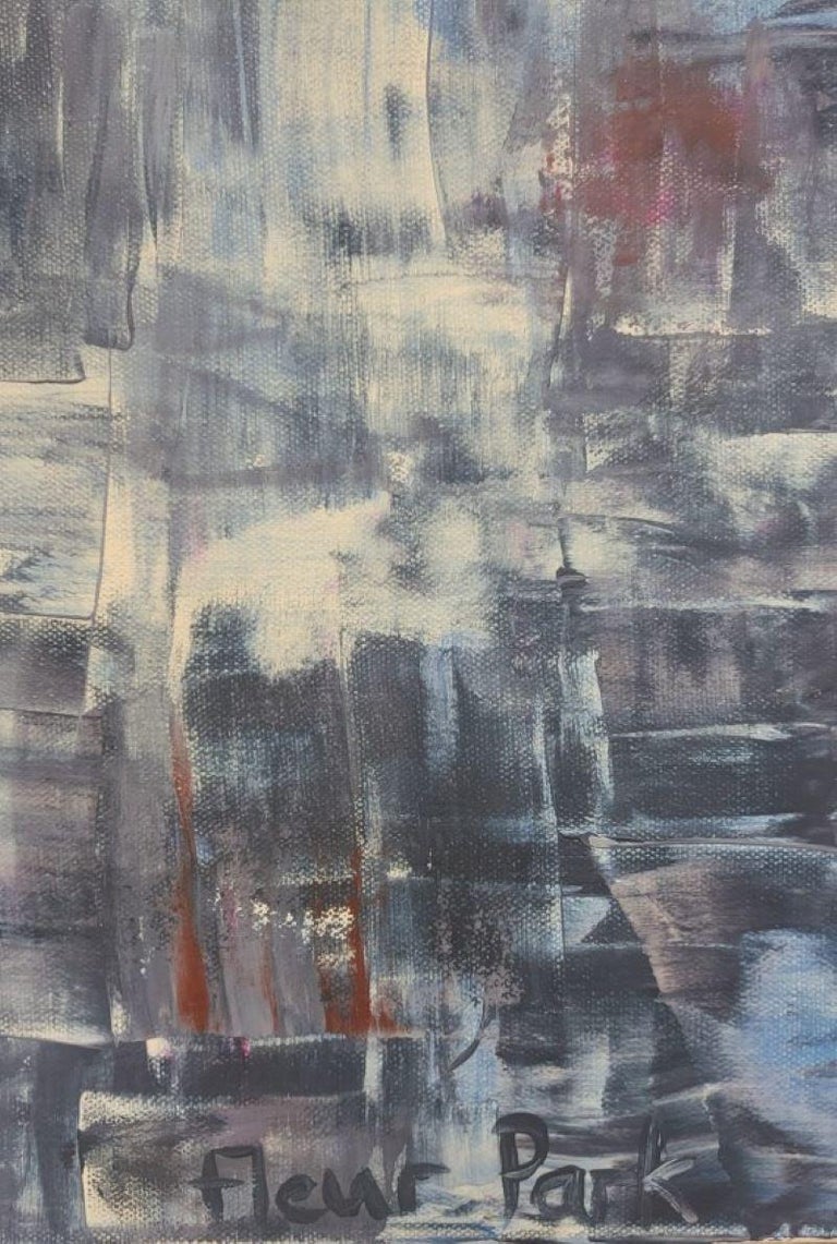 Fleur Park - Dusk 2, original abstract painting, landscape ...