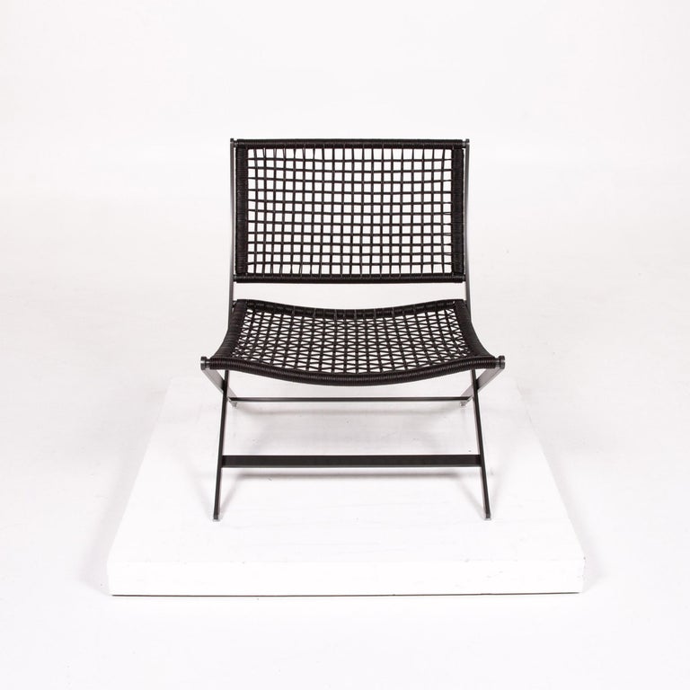 Flexform Peter Leather Armchair Brown Chair Antonio Citterio For Sale ...